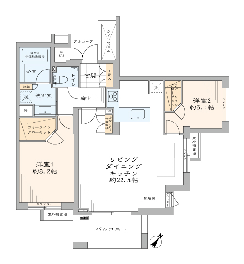 ディアナコート高輪 403号室｜駅近・好立地物件、約22.4帖の広々LDK | LogRenove(ログリノベ)