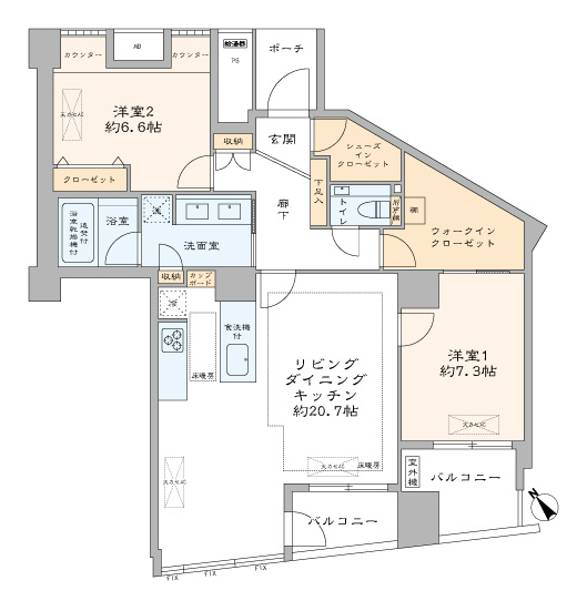 品川Vタワー 7階 ｜ターミナル駅「品川」駅徒歩6分で利便性良好。南西向きで陽当たり・眺望良好。充実の共有施設。 | LogRenove(ログリノベ)