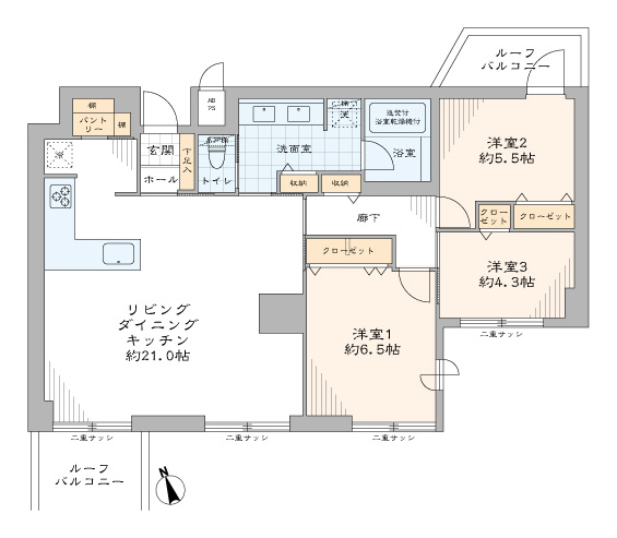 ドミール南青山 10階｜青南小学校校区。ルーフバルコニー付きで20帖超えLDK | LogRenove(ログリノベ)