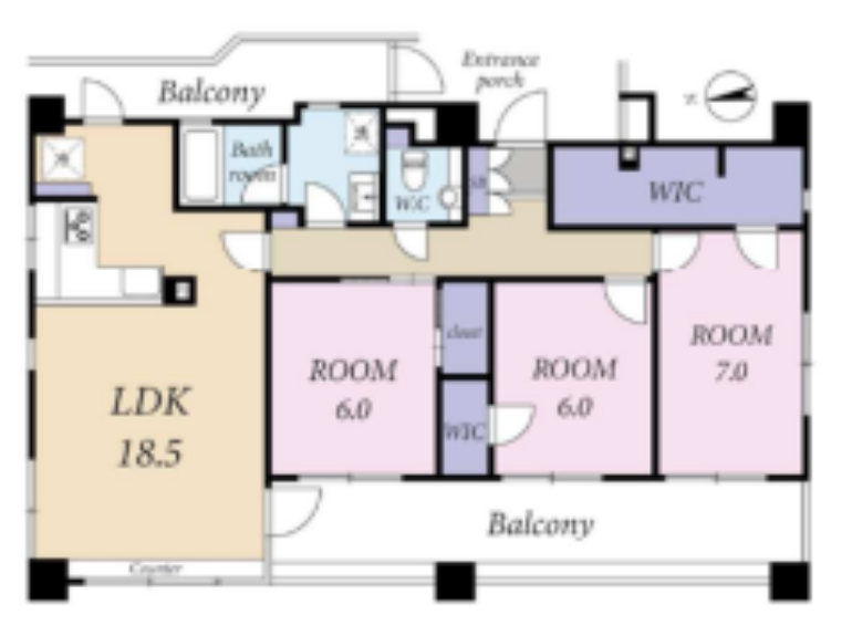 ドラゴンマンション上野壱番館8階の中古リノベーション物件情報｜東京都台東区、入谷駅| LogRenove(ログリノベ)