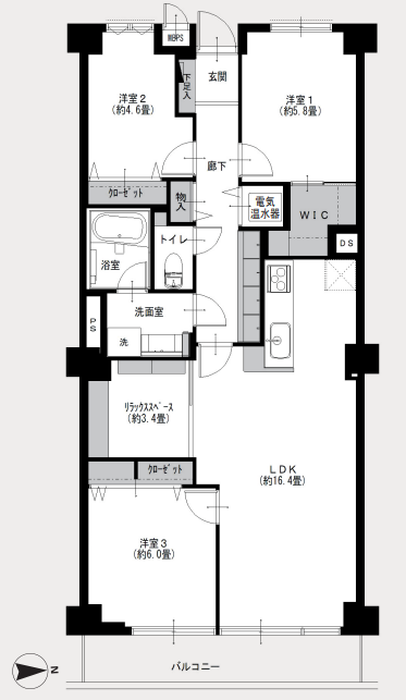 カーサ三鷹2階の中古リノベーション物件情報｜東京都三鷹市、三鷹駅| LogRenove(ログリノベ)