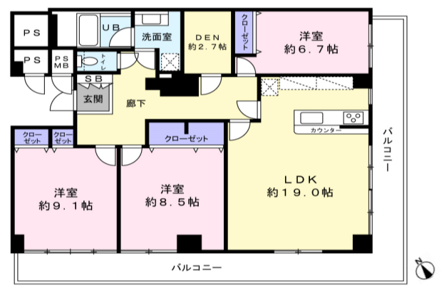 新都心ダイヤモンドマンション8階の中古リノベーション物件情報｜東京都新宿区、都庁前駅 | LogRenove(ログリノベ)