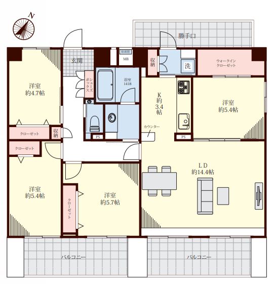 フローラ福住8階の中古リノベーション物件情報｜東京都江東区、門前仲町駅 | LogRenove(ログリノベ)