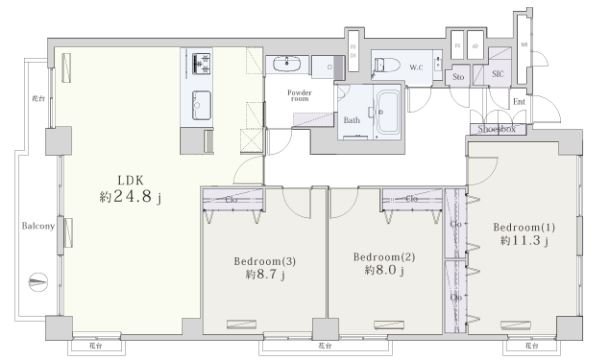 ストークマンション目黒4階の中古リノベーション物件情報｜東京都品川区、目黒駅 | LogRenove(ログリノベ)