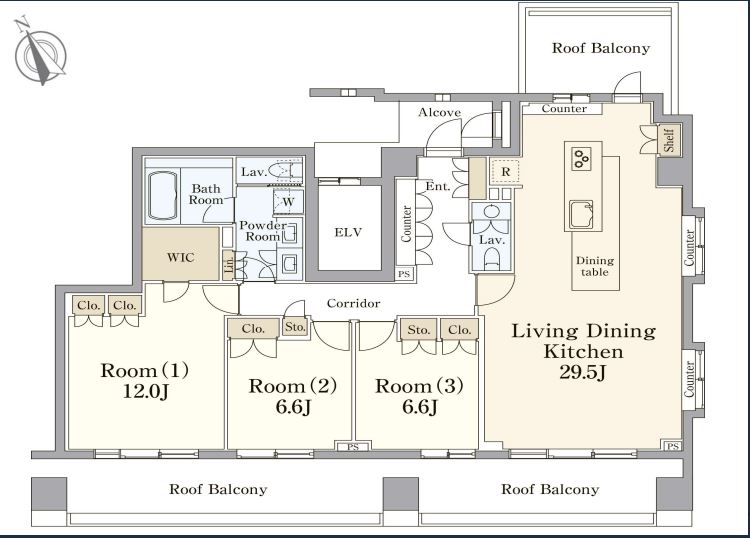 白金三光坂クラティオ5階の中古リノベーション物件情報｜東京都港区、白金台駅 | LogRenove(ログリノベ)