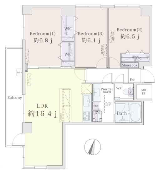 パレ・ドール南六郷2階の中古リノベーション物件情報｜東京都大田区、雑色駅 | LogRenove(ログリノベ)