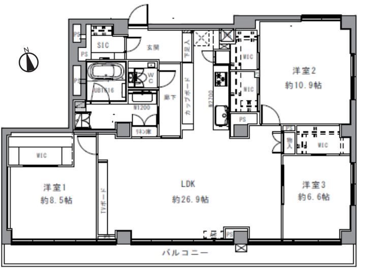 メゾン高輪6階の中古リノベーション物件情報｜東京都港区、高輪ゲートウェイ駅 | LogRenove(ログリノベ)