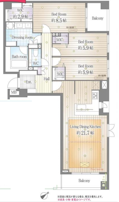 ラ・コルダ弦巻ガーデンコート2階の中古リノベーション物件情報｜東京都世田谷区、桜新町駅 | LogRenove(ログリノベ)