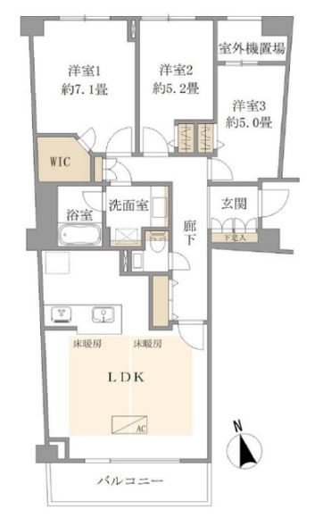 ラ・コルダ弦巻ガーデンコート3階の中古リノベーション物件情報｜東京都世田谷区、桜新町駅 | LogRenove(ログリノベ)