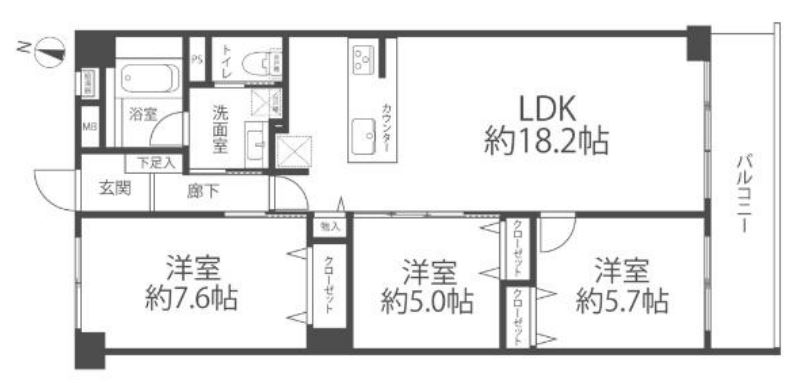 ライオンズマンション上野毛A棟1階の中古リノベーション物件情報｜東京都世田谷区、上野毛駅 | LogRenove(ログリノベ)