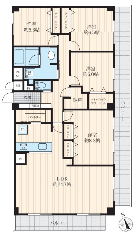 藤和大森コープ7階の中古リノベーション物件情報｜東京都品川区、大森海岸駅 | LogRenove(ログリノベ)