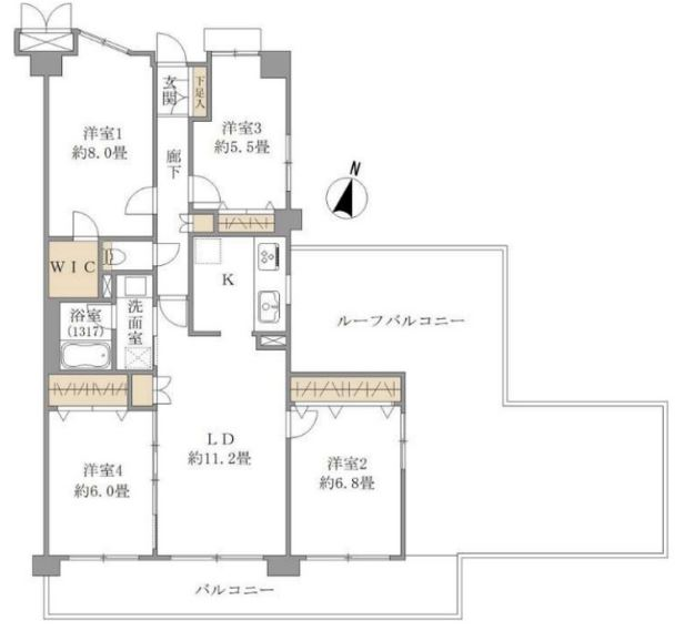 イストワール碑文谷4階の中古リノベーション物件情報｜東京都目黒区、学芸大学駅 | LogRenove(ログリノベ)