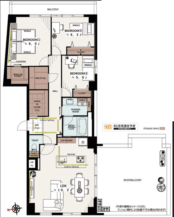藤和妻恋坂コープ9階の中古リノベーション物件情報｜東京都千代田区、秋葉原駅 | LogRenove(ログリノベ)