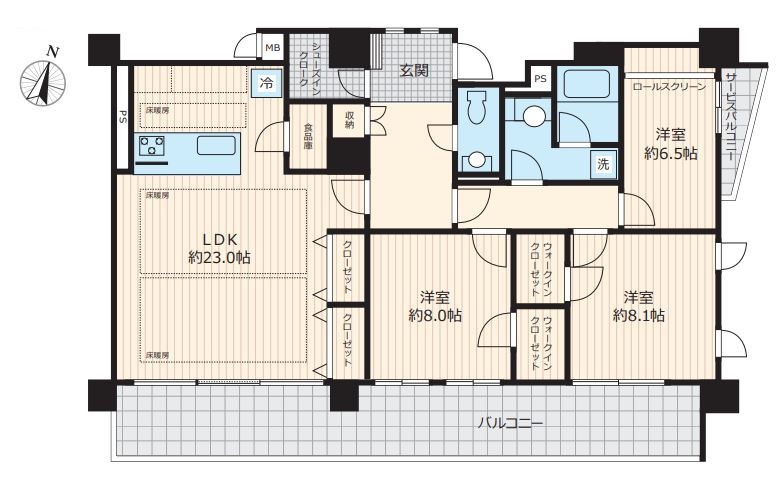 マイネシュロッス四谷14階の中古リノベーション物件情報｜東京都新宿区、四谷三丁目駅 | LogRenove(ログリノベ)