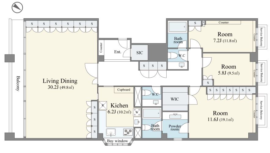 広尾シティハウス2階の中古リノベーション物件情報｜東京都渋谷区、広尾駅 | LogRenove(ログリノベ)