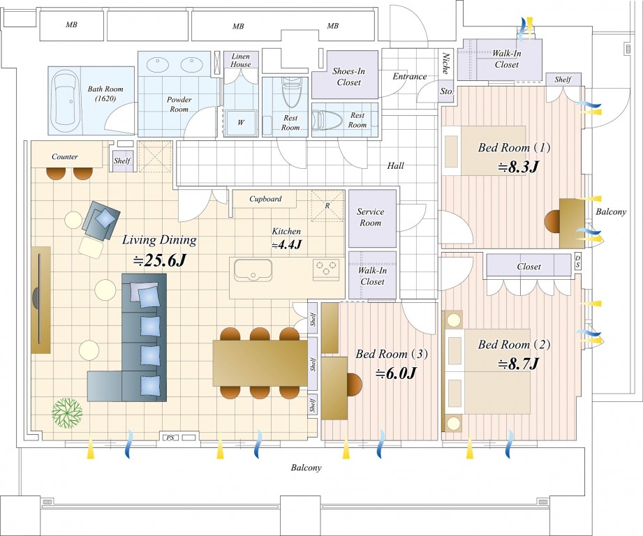 テラス渋谷美竹9階の中古リノベーション物件情報｜東京都渋谷区、渋谷駅 | LogRenove(ログリノベ)
