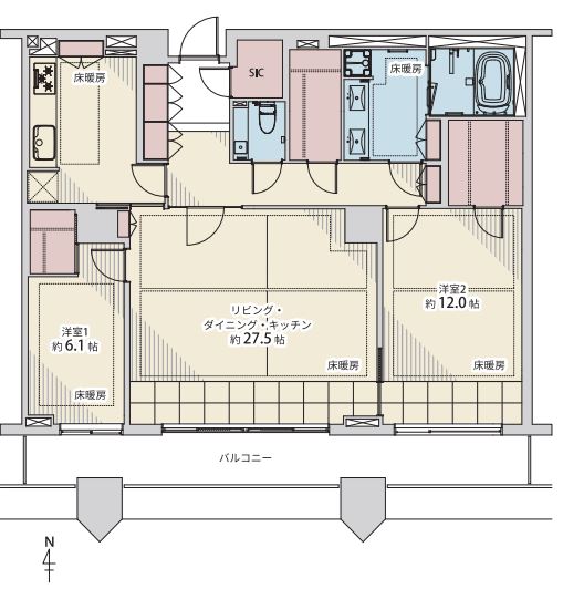 東京パークタワー28階の中古リノベーション物件情報｜東京都千代田区、神保町駅 | LogRenove(ログリノベ)
