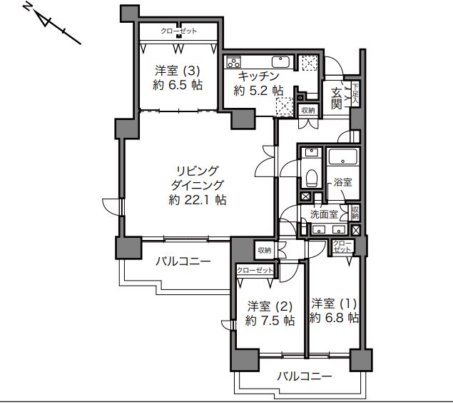 パークハウス多摩川南参番館13階の中古リノベーション物件情報｜東京都大田区、鵜の木駅| LogRenove(ログリノベ)