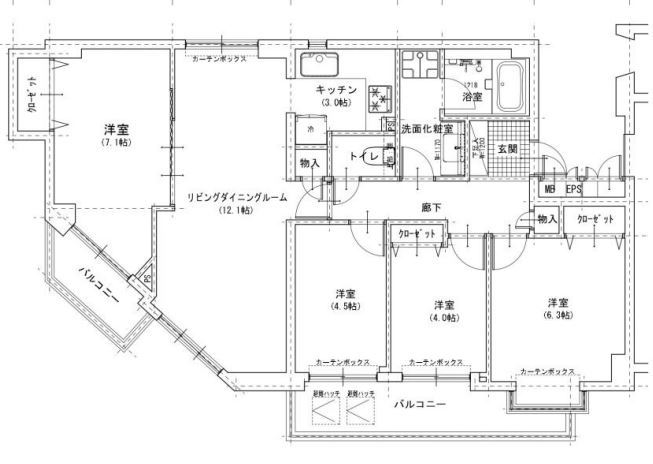 八幡山パークハウス4階の中古リノベーション物件情報｜東京都世田谷区、八幡山駅 | LogRenove(ログリノベ)