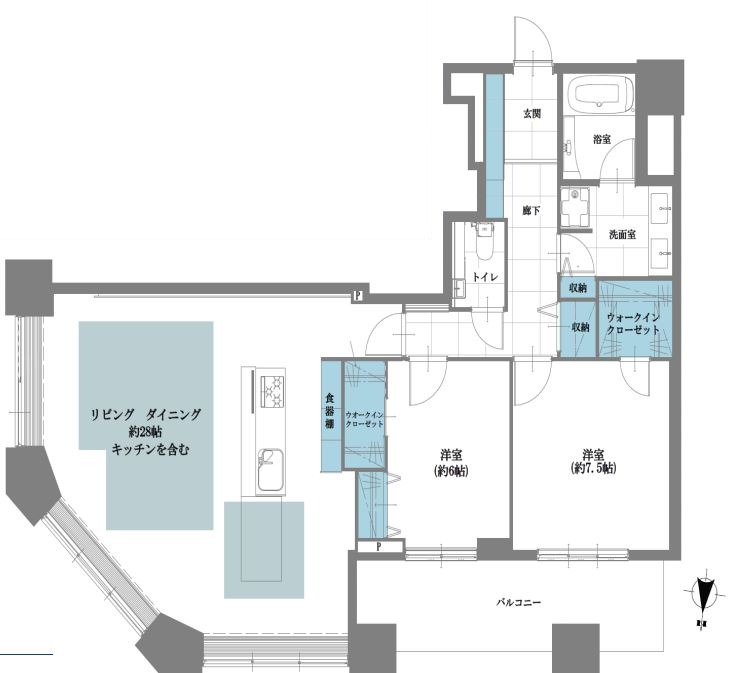 芝浦アイランドケープタワー25階の中古リノベーション物件情報｜東京都港区、田町駅| LogRenove(ログリノベ)